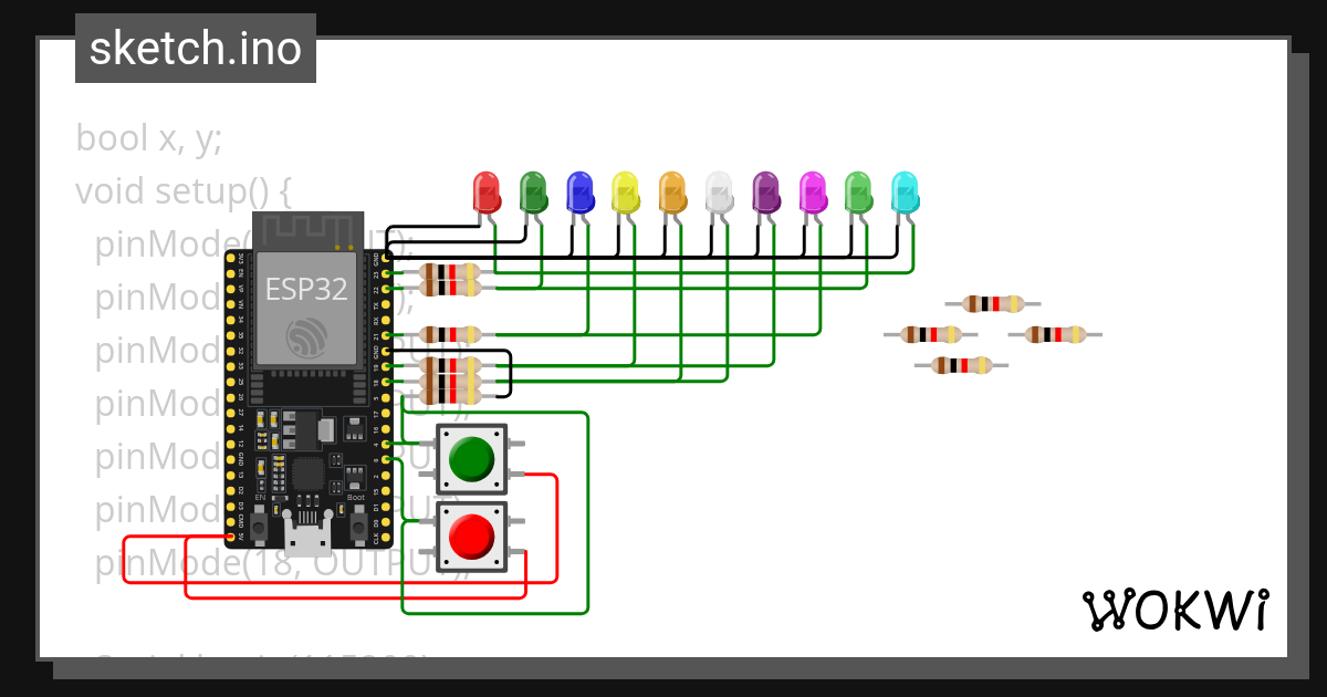 demo - Wokwi ESP32, STM32, Arduino Simulator