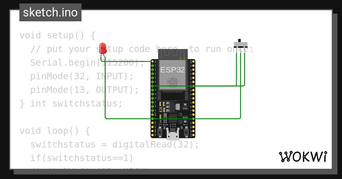 Bharathi Kannan Day1 Task3 Wokwi Esp32 Stm32 Arduino Simulator