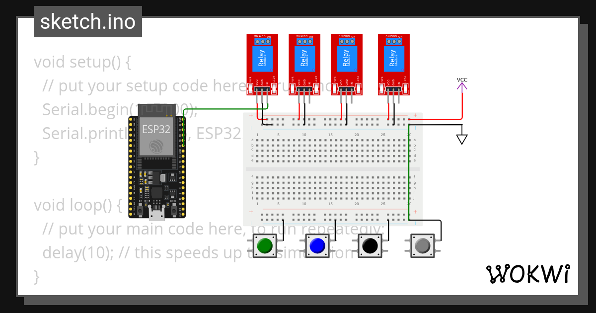 try relay - Wokwi ESP32, STM32, Arduino Simulator