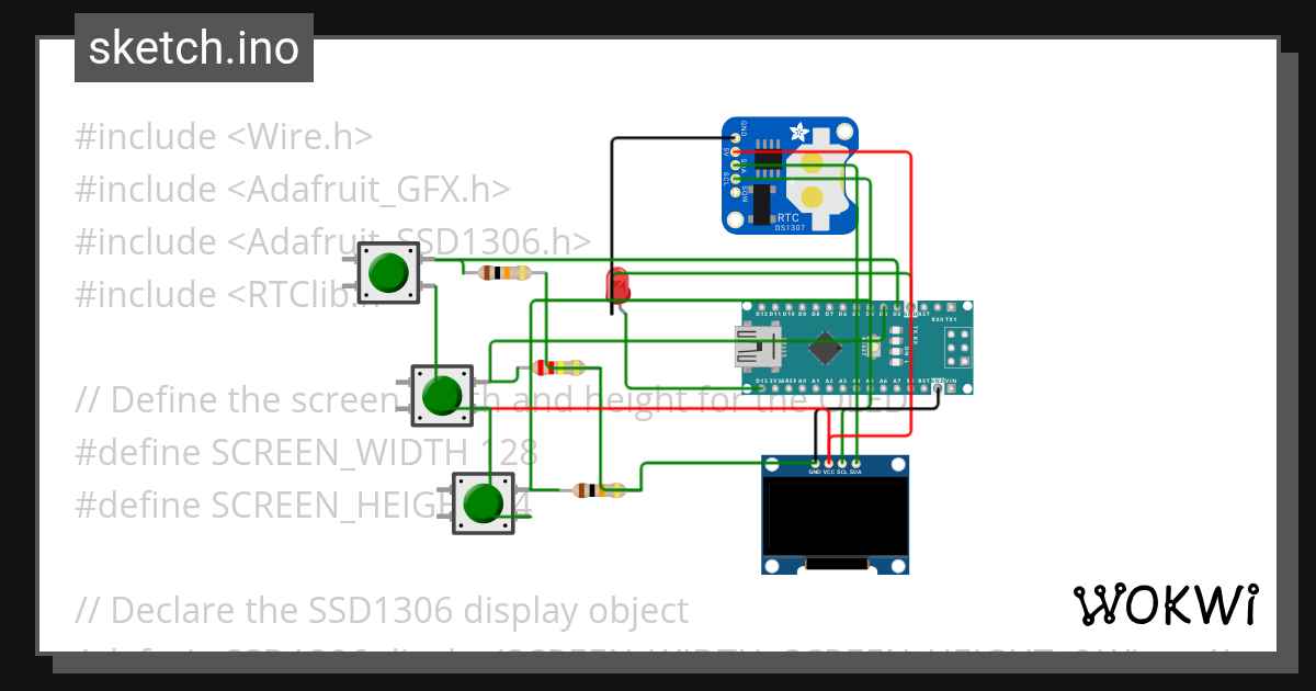 Alram Set - Wokwi ESP32, STM32, Arduino Simulator