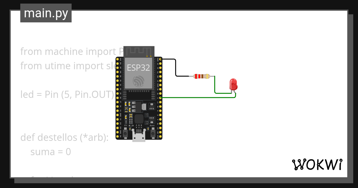 definir funciones - Wokwi ESP32, STM32, Arduino Simulator