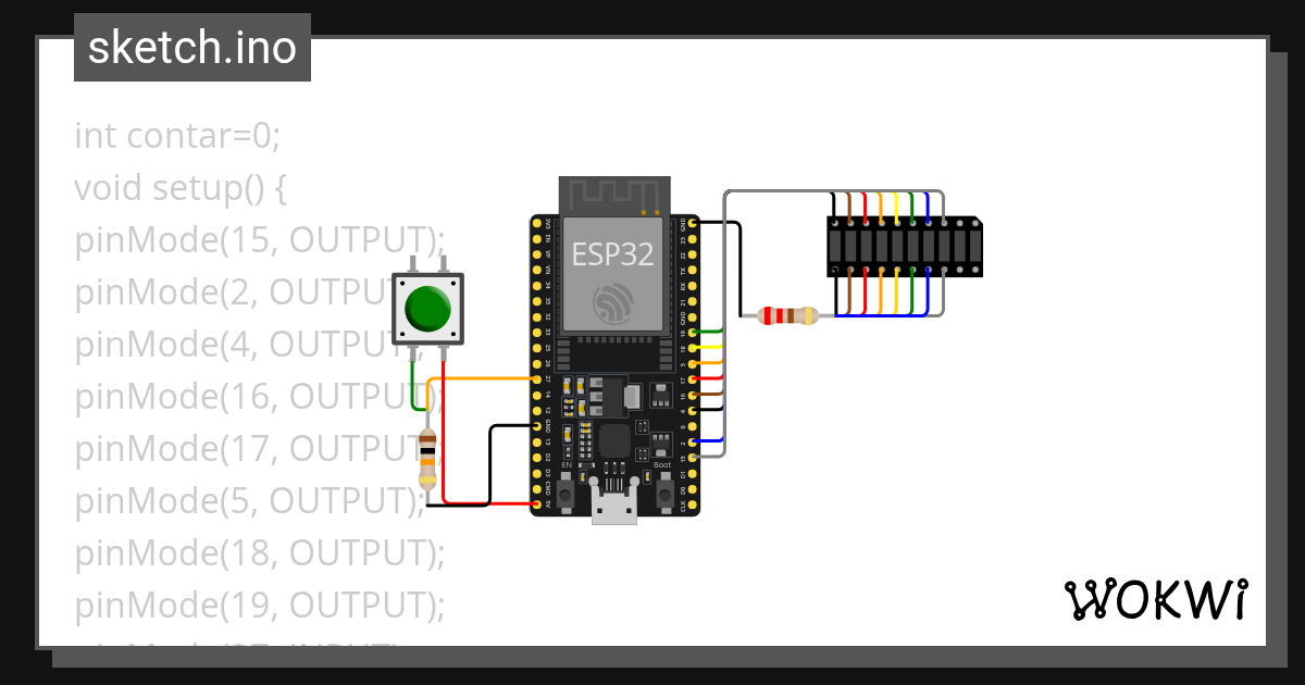 ejercicio 4 - Wokwi ESP32, STM32, Arduino Simulator