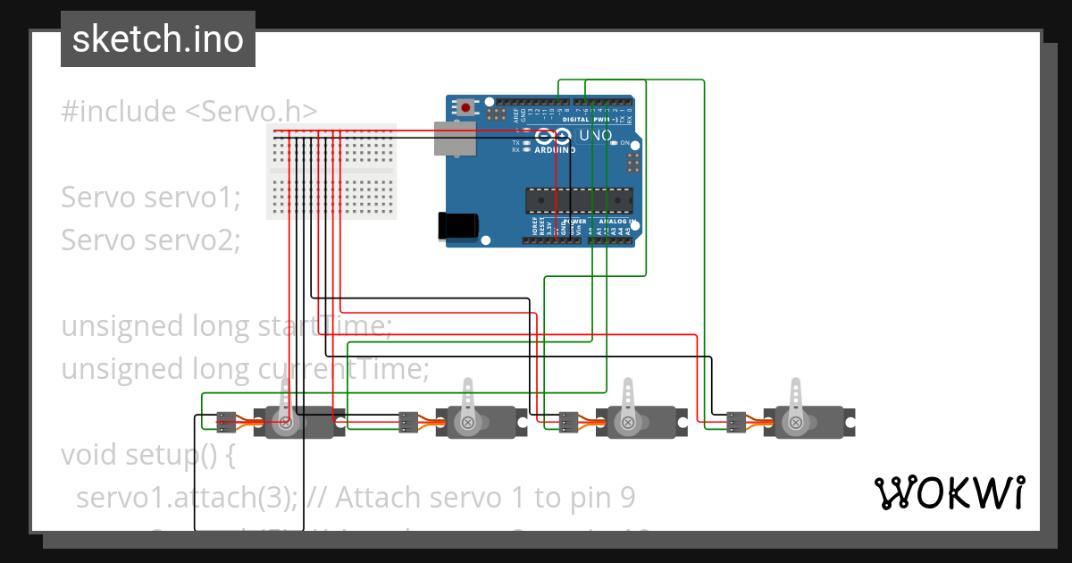 Samudra manthan - Draft 2 - Servo 1-2-1 - Wokwi ESP32, STM32, Arduino Simulator