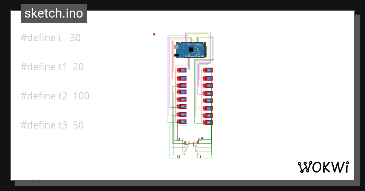 BILED MATRIK - Wokwi ESP32, STM32, Arduino Simulator
