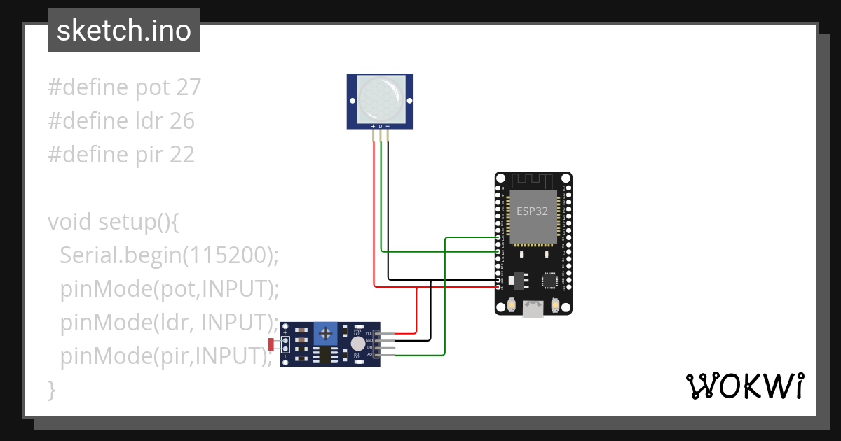 Sensor Ldr Potenciômetro E Pir Copy Wokwi Esp32 Stm32 Arduino 7120