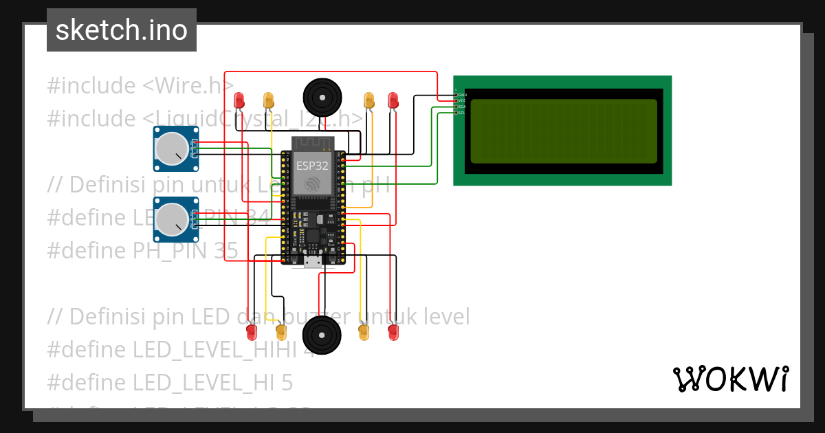 Leach Feeding Plant Monitoring with Buzzer Rev 1 - Wokwi ESP32, STM32, Arduino Simulator