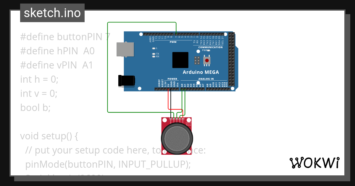 JoyStick - Wokwi ESP32, STM32, Arduino Simulator