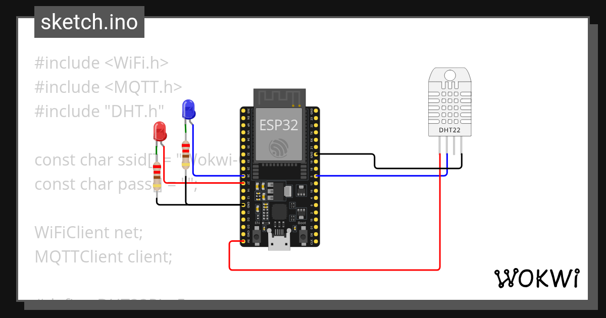 suhu_dht22_mqtt - Wokwi ESP32, STM32, Arduino Simulator