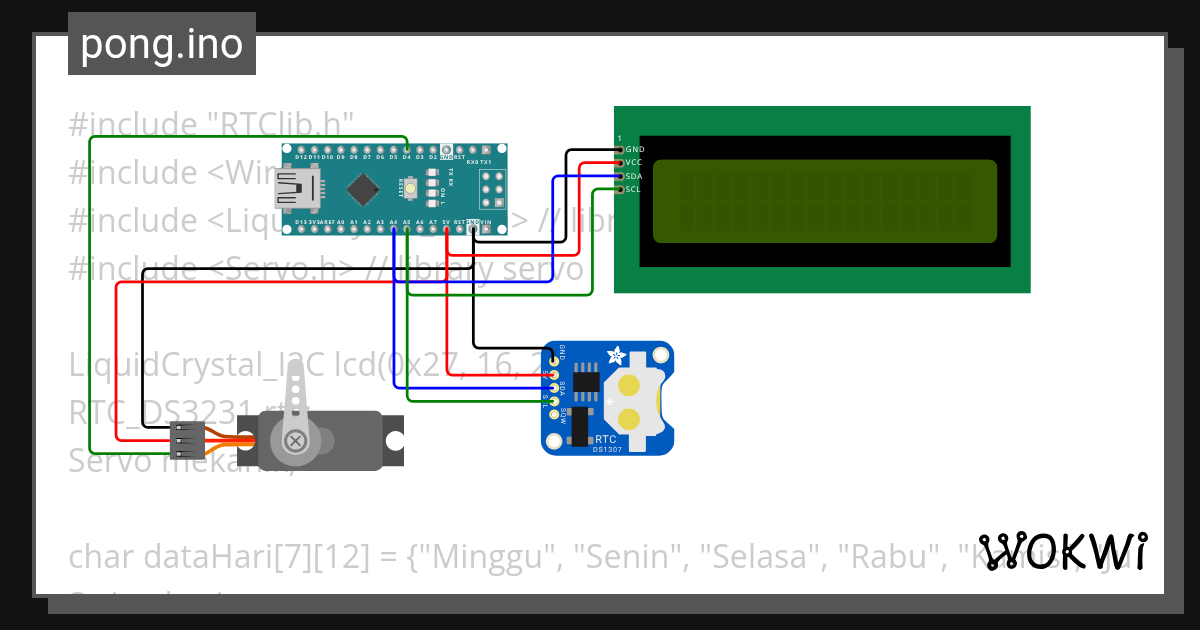 Otomatic fish feeding device - Wokwi ESP32, STM32, Arduino Simulator