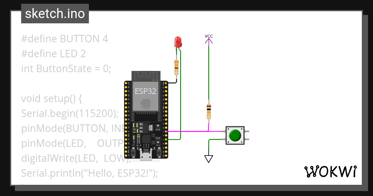 Lab5-GPIO_Digital-Inputs1Led_D2_PushButton_D4.ino - Wokwi ESP32, STM32, Arduino Simulator
