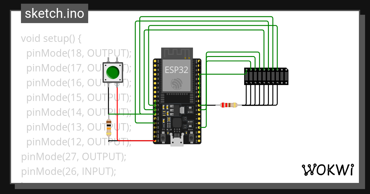 led bar Copy - Wokwi ESP32, STM32, Arduino Simulator