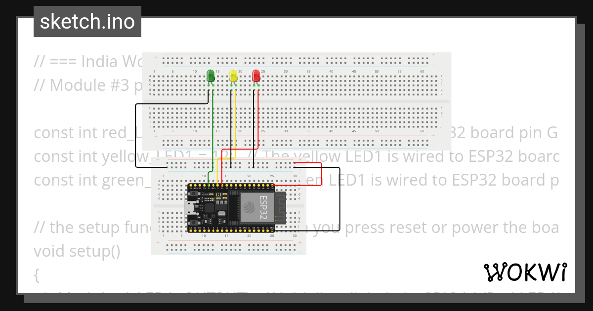 Module 3 India Wood Wokwi Esp32 Stm32 Arduino Simulator