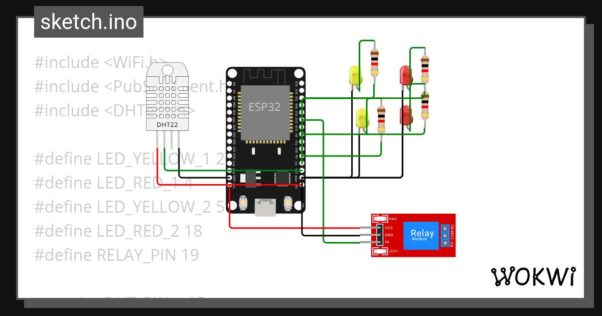 DHT MQTT lECCION - Avila Jean Carlos - Wokwi ESP32, STM32, Arduino Simulator