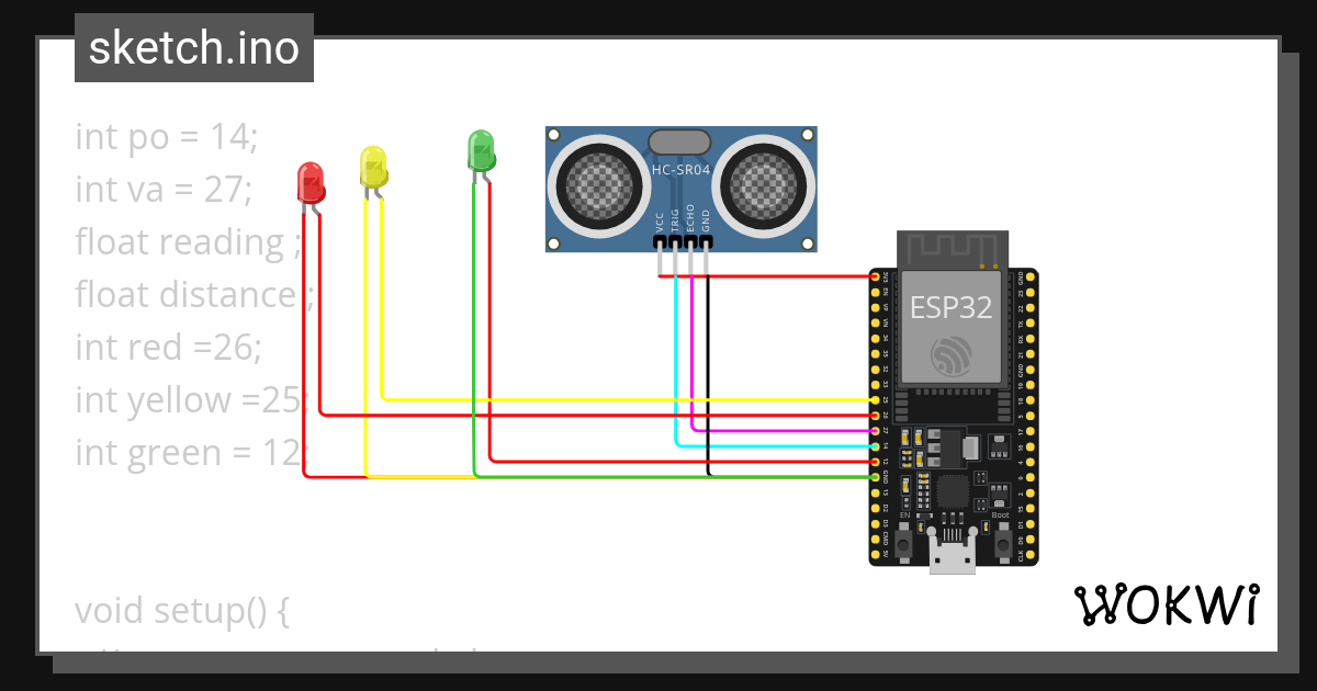 ultra sonic my team - Wokwi ESP32, STM32, Arduino Simulator