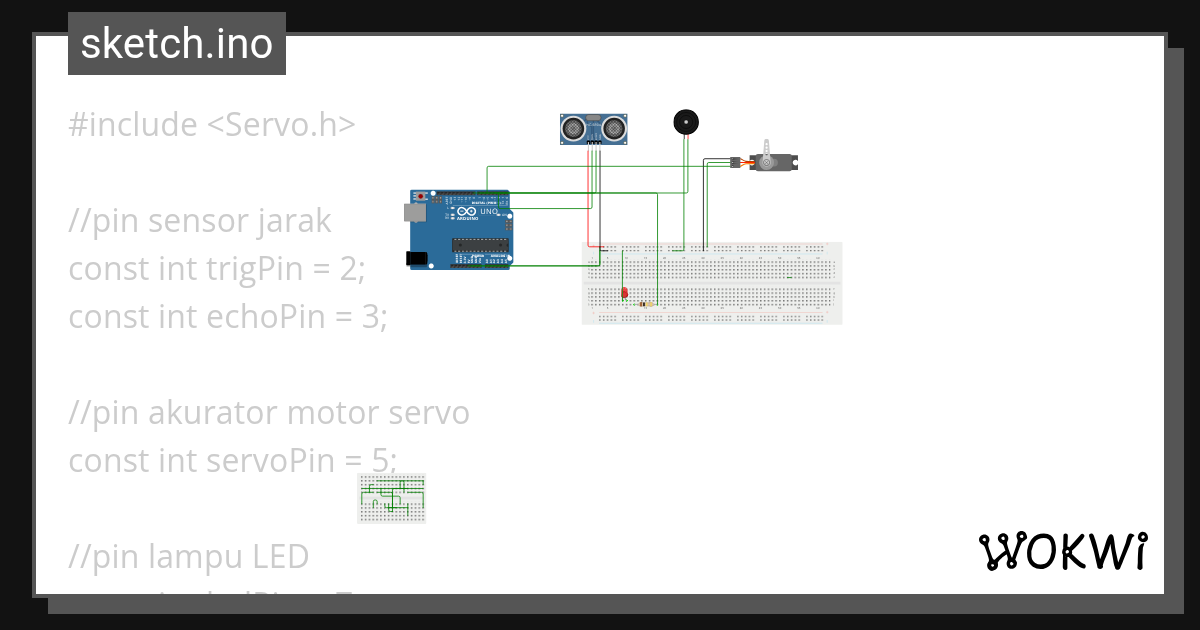 Palang pintu Otomatis Copy Copy - Wokwi ESP32, STM32, Arduino Simulator