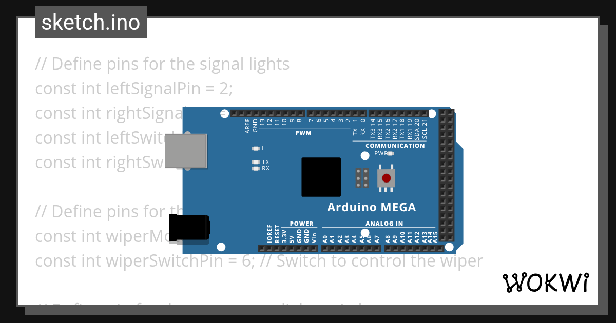 mega project - Wokwi ESP32, STM32, Arduino Simulator