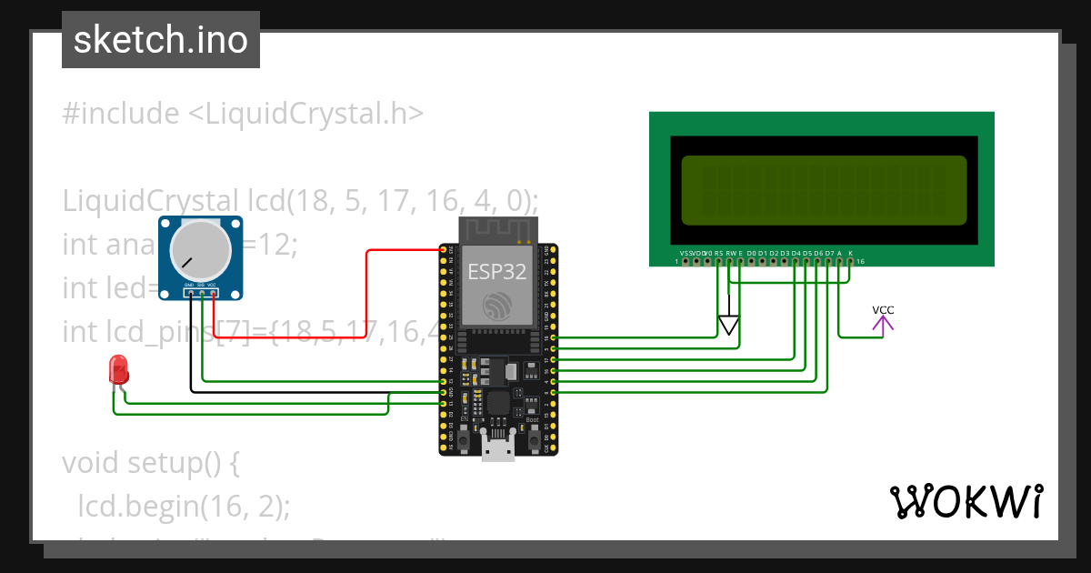 lcd display counter using inc/dec Copy - Wokwi ESP32, STM32, Arduino Simulator