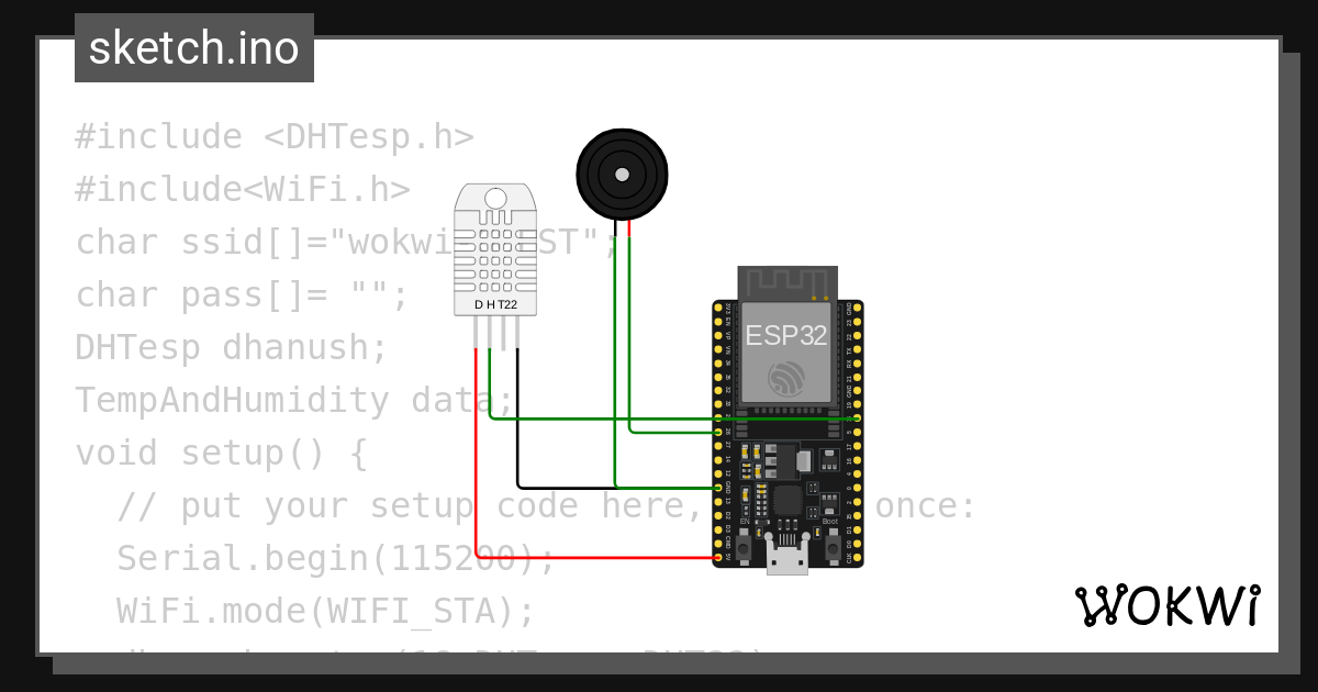 Dht 22 Sensor Wokwi Esp32 Stm32 Arduino Simulator 2524