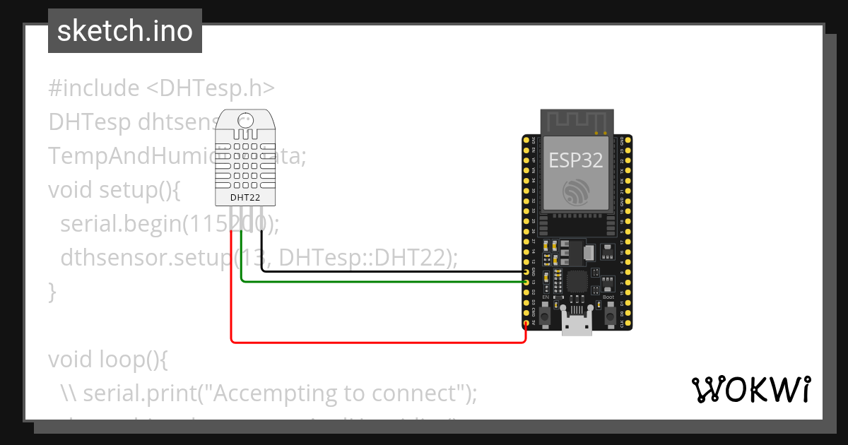dht - Wokwi ESP32, STM32, Arduino Simulator