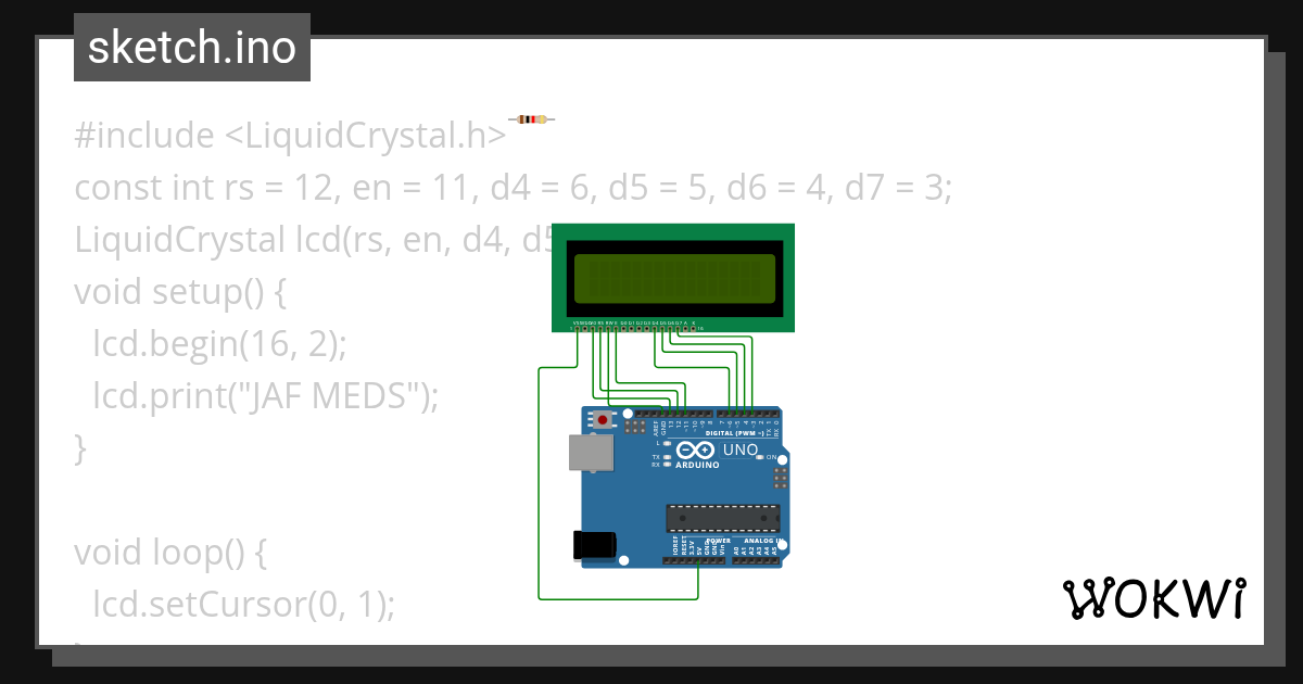 LCD Copy - Wokwi ESP32, STM32, Arduino Simulator