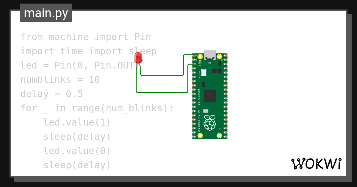 Ledblinking Wokwi Esp32 Stm32 Arduino Simulator