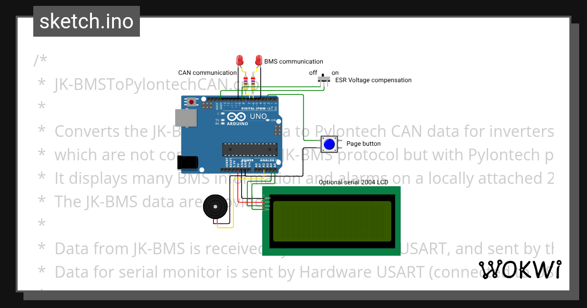 Wokwi - Online ESP32, STM32, Arduino Simulator