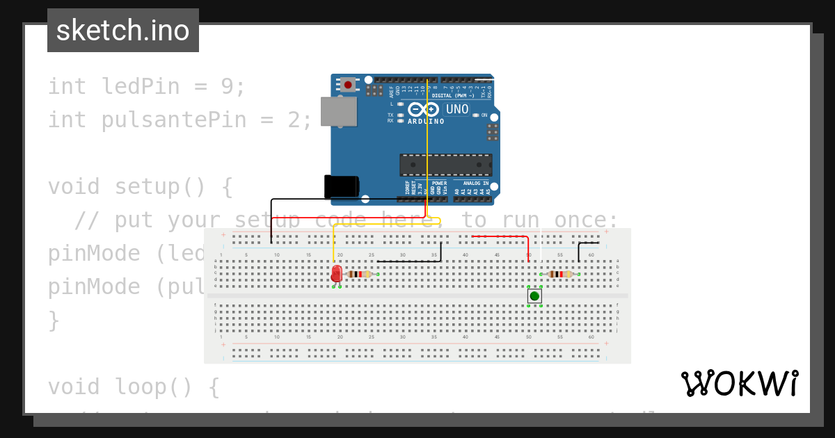 Led Con Pulsante Wokwi Esp32 Stm32 Arduino Simulator 8097