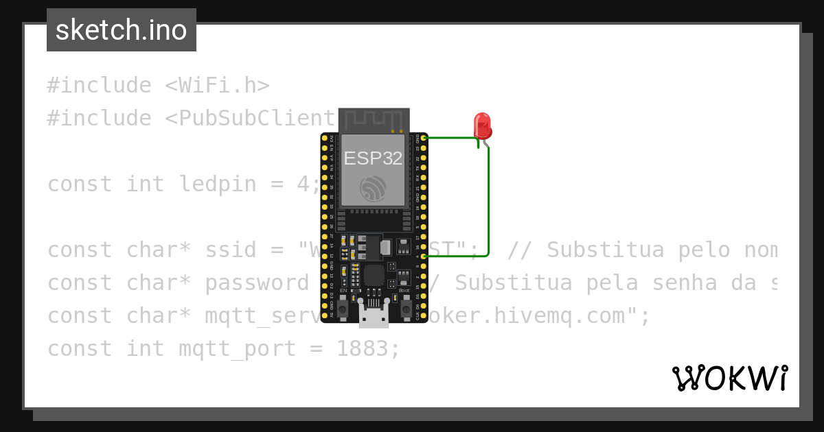Esp32 Receber Mensagens Do Ldr Wokwi Esp32 Stm32 Arduino Simulator