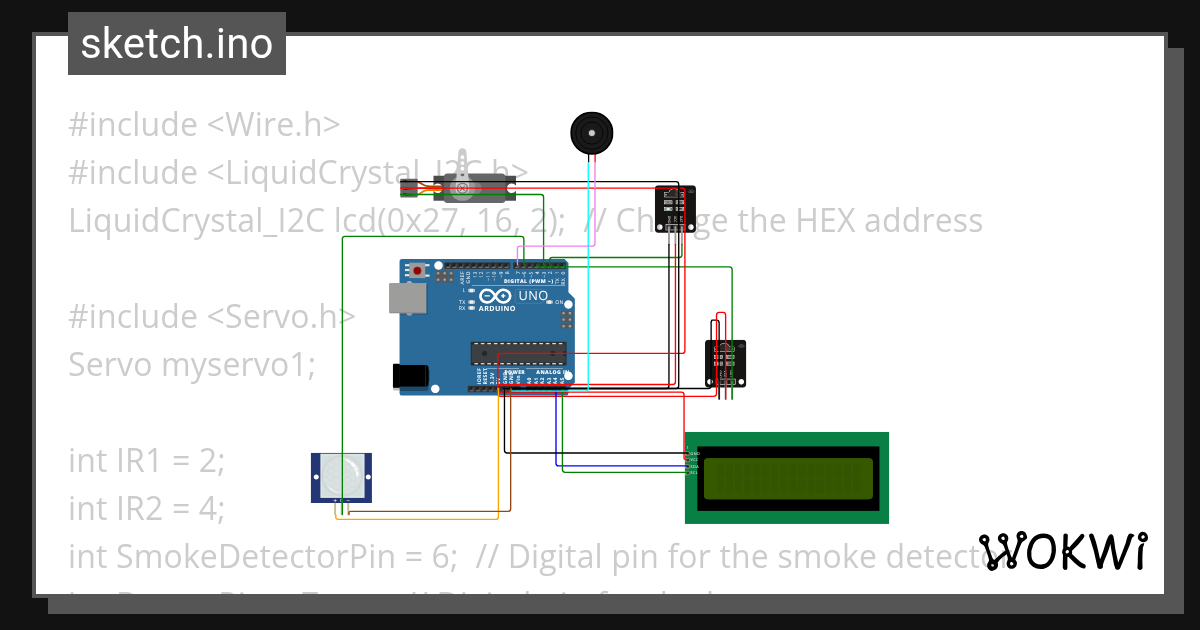 Smart Car Parking System Copy - Wokwi ESP32, STM32, Arduino Simulator