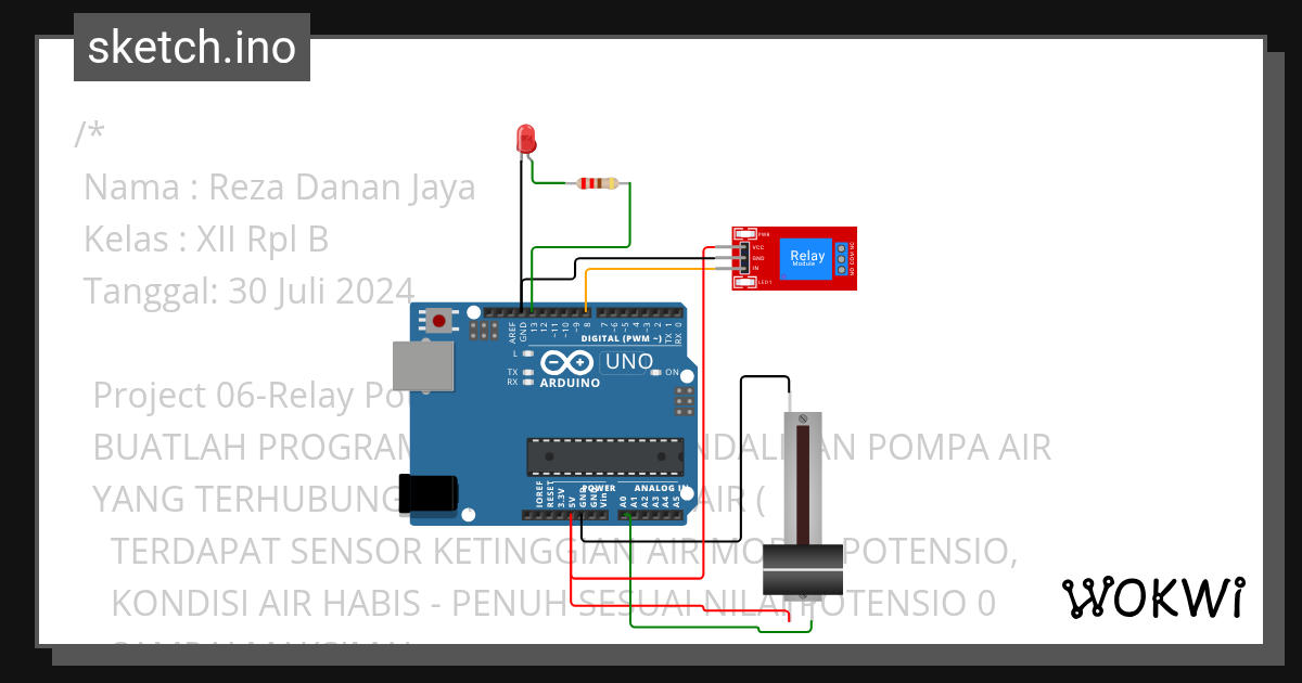 project06-relay potensio - Wokwi ESP32, STM32, Arduino Simulator