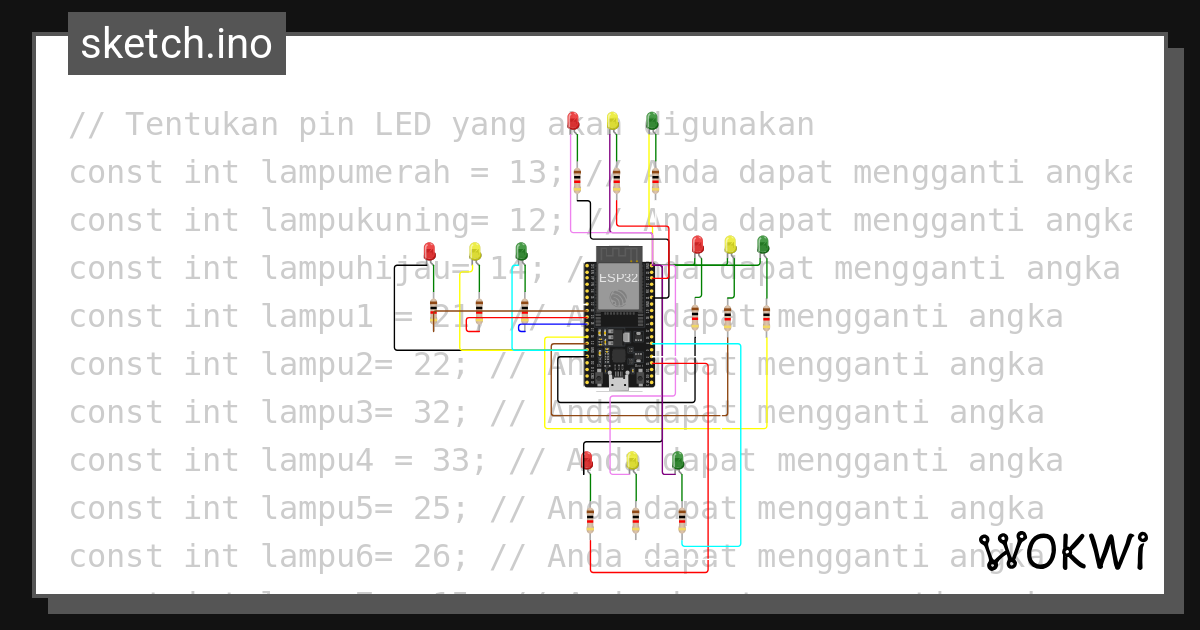 Agis Octa Ramadhani Led Wokwi Esp32 Stm32 Arduino Simulator