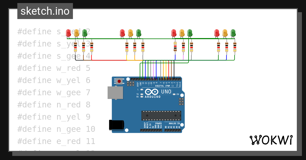 ไฟเเดง Copy Wokwi Esp32 Stm32 Arduino Simulator 