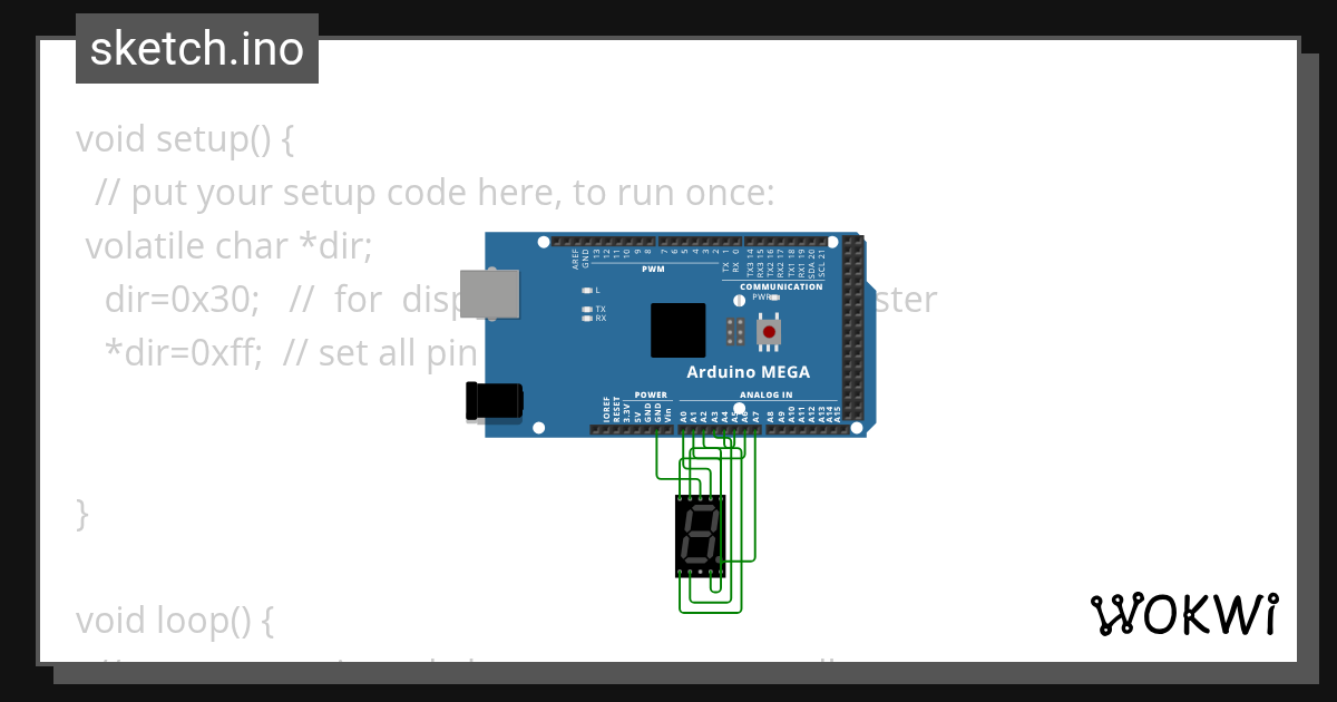 7 segment display 1 - Wokwi ESP32, STM32, Arduino Simulator 7 segment display 1 - Wokwi ESP32, STM32, Arduino Simulator