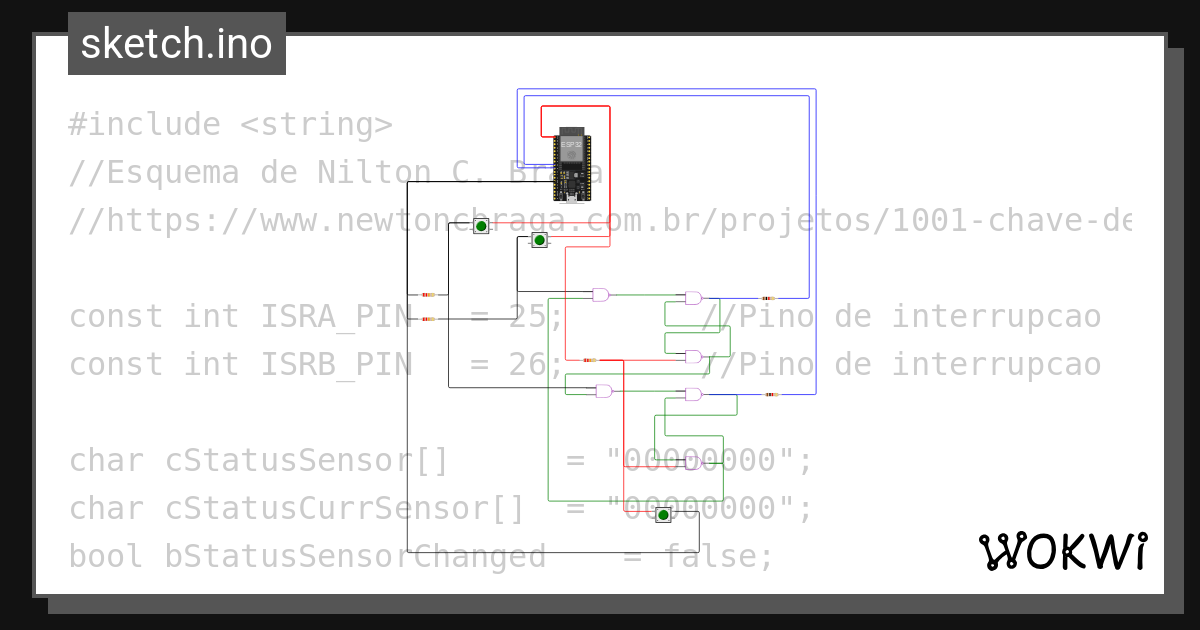 Chave De Prioridade Wokwi Esp32 Stm32 Arduino Simulator 9931