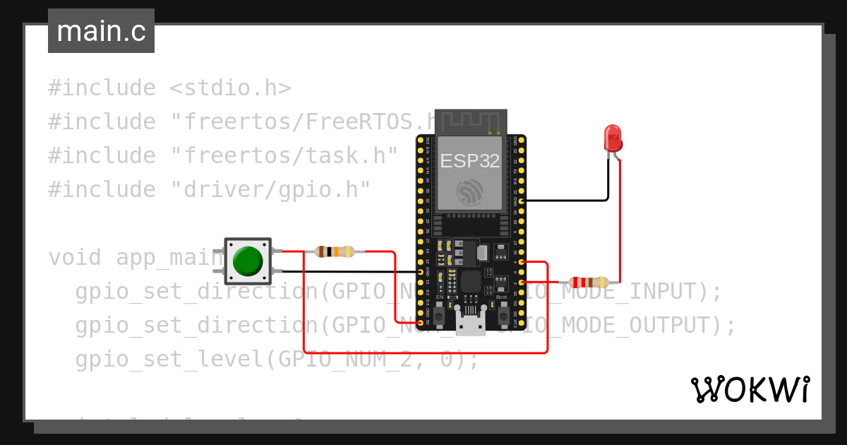 11 Entradas Digitais Prática Wokwi Esp32 Stm32 Arduino Simulator 