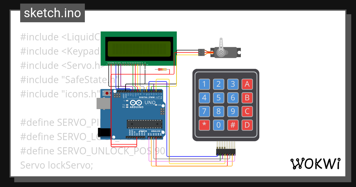 lock - Wokwi ESP32, STM32, Arduino Simulator