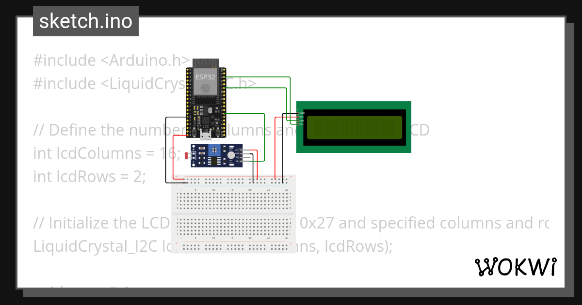 Ir read with LCD - Wokwi ESP32, STM32, Arduino Simulator