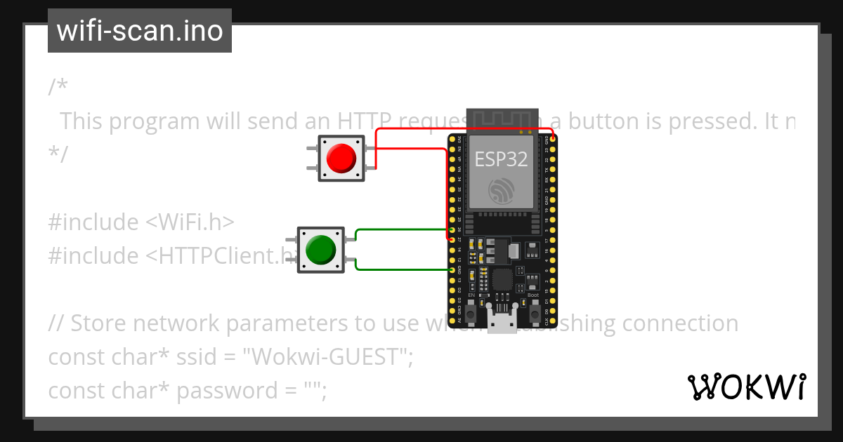 WIFI - Wokwi ESP32, STM32, Arduino Simulator