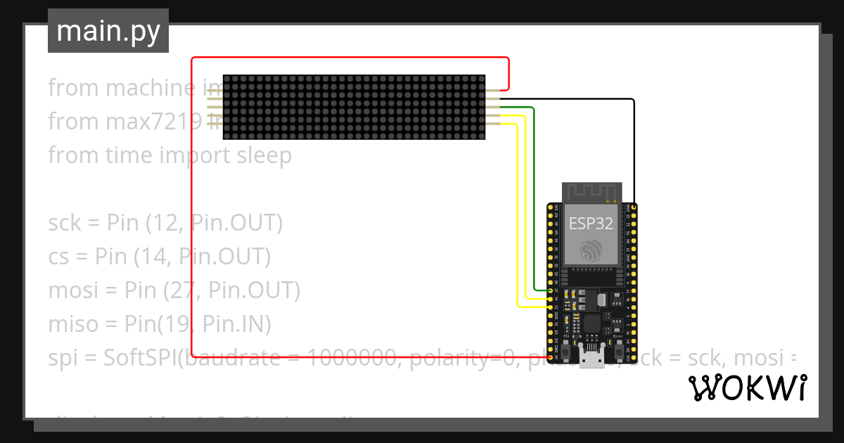 ejercicio_Matrix - Wokwi ESP32, STM32, Arduino Simulator