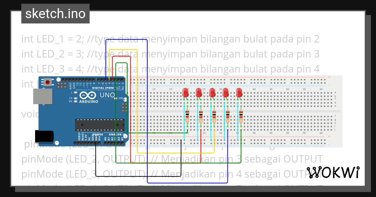 wawa LED - Wokwi ESP32, STM32, Arduino Simulator