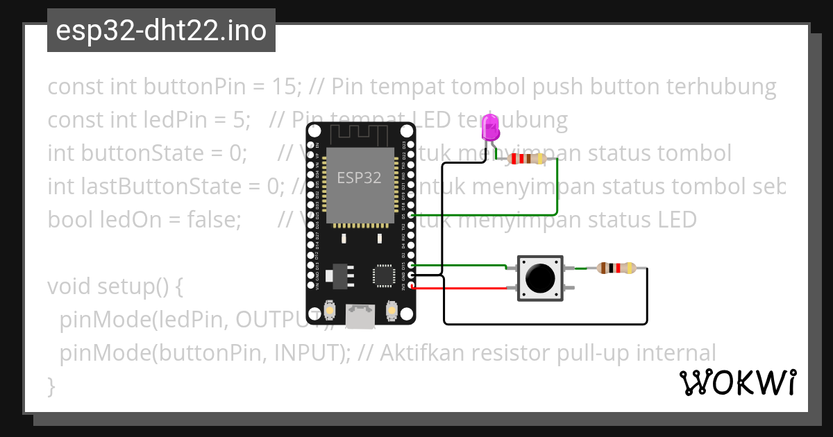 latihan 3 - Wokwi ESP32, STM32, Arduino Simulator