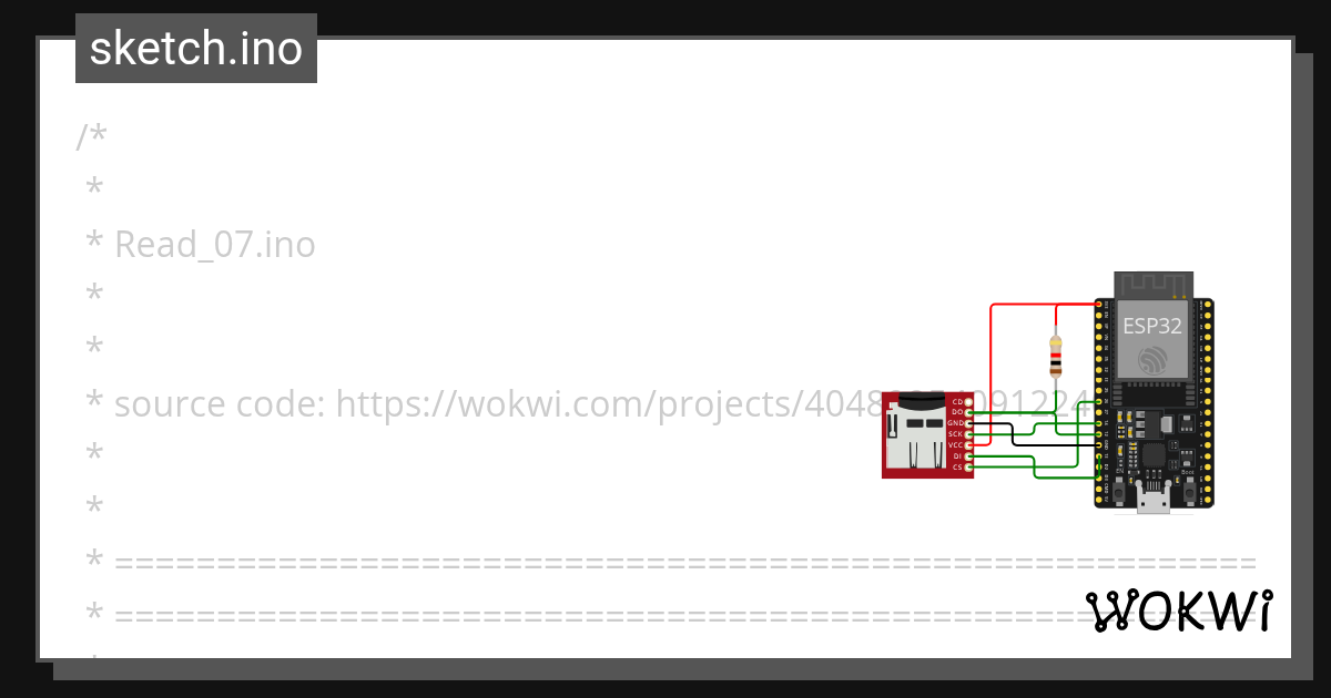 Read_07.ino - Wokwi ESP32, STM32, Arduino Simulator