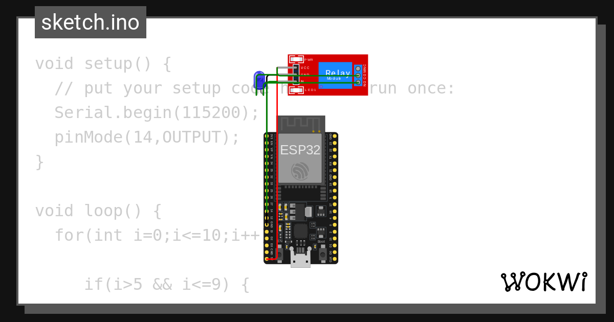 Relay Module Copy Wokwi Esp32 Stm32 Arduino Simulator 0426
