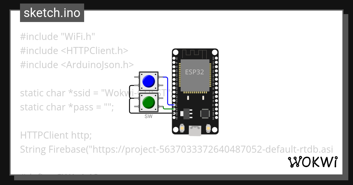 #27:Talk to Firebase Copy - Wokwi ESP32, STM32, Arduino Simulator