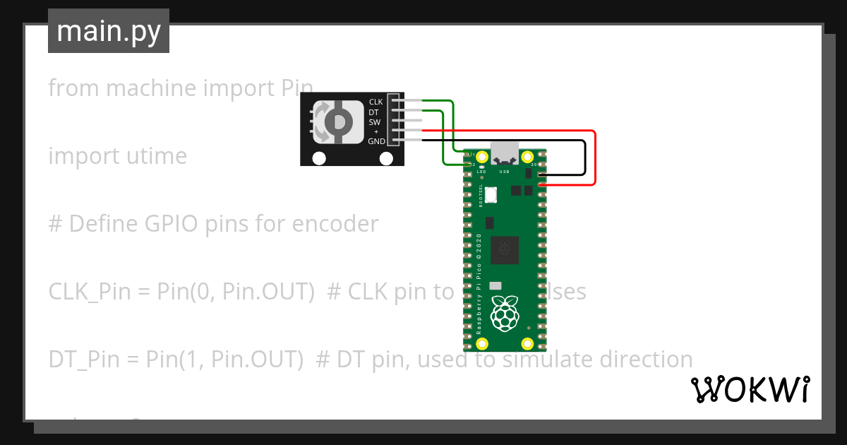 Encoder - Wokwi ESP32, STM32, Arduino Simulator