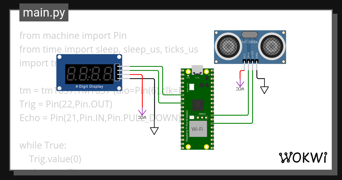 Temp And Ultra Wokwi Esp32 Stm32 Arduino Simulator 1421