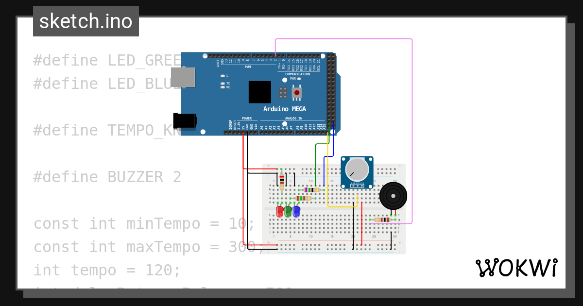 Metronome Wokwi Esp32 Stm32 Arduino Simulator