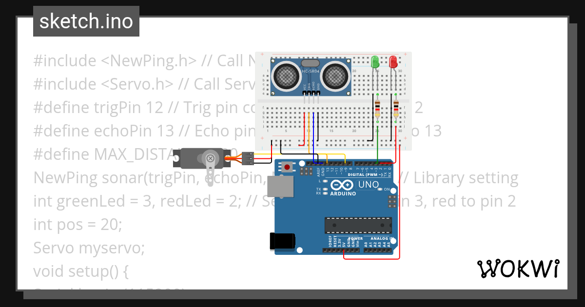 Intruder Sensor Wokwi Esp32 Stm32 Arduino Simulator 