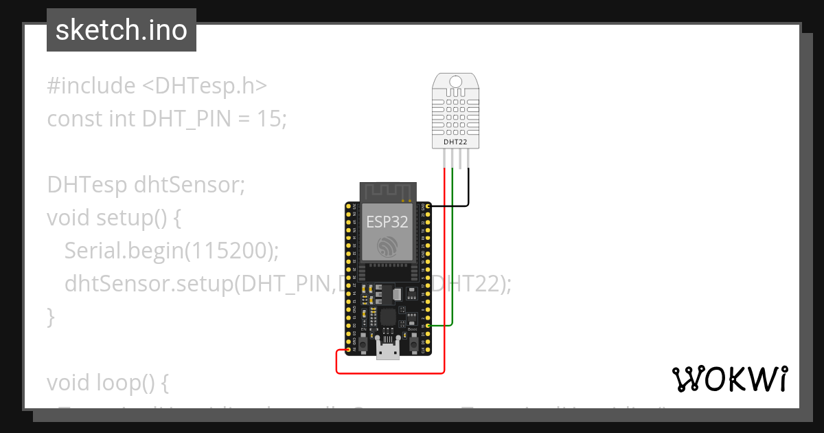 แบบฝึกหัดที่ 1:วัดและแสดงผลบน Serial Monitor - Wokwi ESP32, STM32, Arduino Simulator
