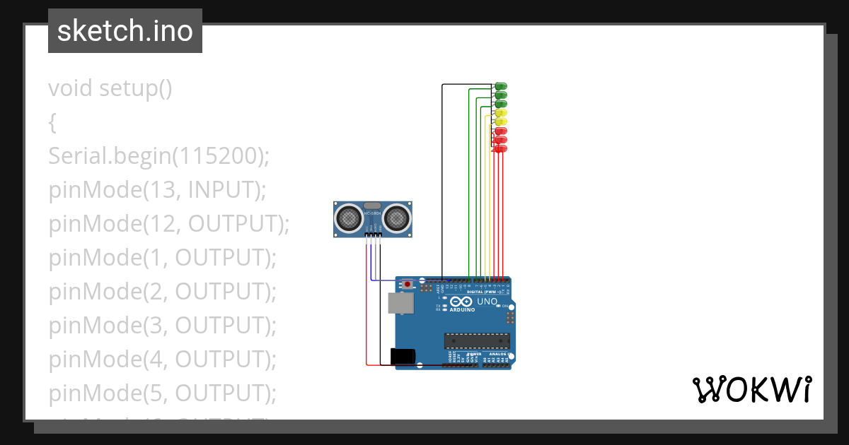 Distance calculator - Wokwi ESP32, STM32, Arduino Simulator